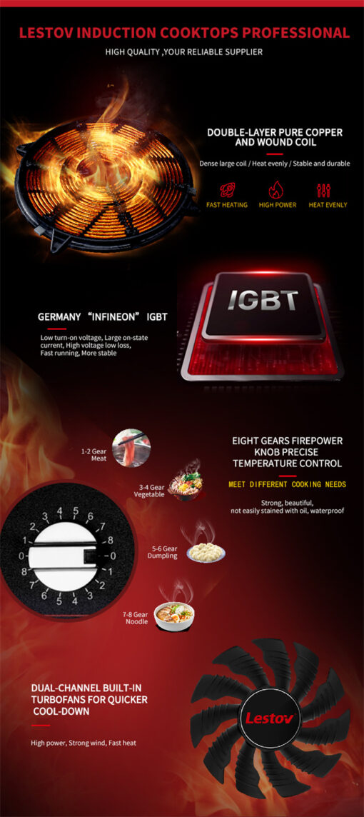 4 Baskets Commercial Induction Ramen Cooker LT-TMIV-B105