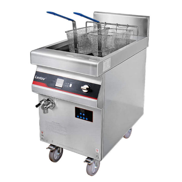 Commercial Induction Dual Baskets Chip Fryer with Caster LT-ZLII-E112