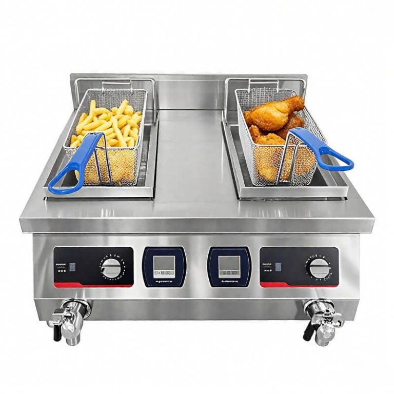 Tabletop Double Tank Restaurant Induction Fish Fryer LT-TZL-S135